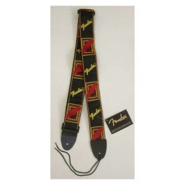 Fender monogrammed strap black/yellow/red | Tracolle per Chitarra